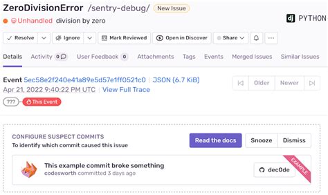 Monitoring Django Application Performance Errors With Sentry Sentry