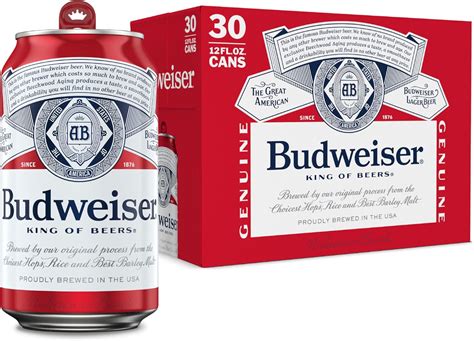 Budweiser 30pk Cube 12 Fl Oz Cans Grocery And Gourmet Food