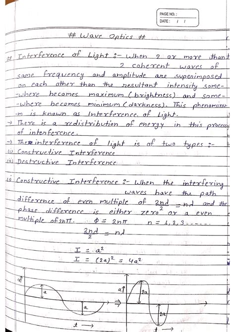 Engineering Physics Wave Optics Lecture Notes Engineering Physics