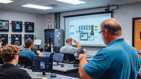 Des étudiants En Génie électrique Apprenant Sur Les Contrôleurs Logiques Programmables Image