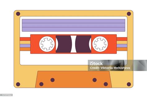 레트로 스테레오 음악 카세트 테이프 디스코 아날로그 마그네틱 오디오 테이프 복고풍 라벨이 있는 카세트는 80년대 부흥 믹스