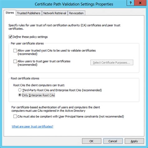 Configuring Certificate Path Validation Download Scientific Diagram