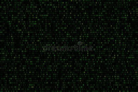 Digital Binary Code Background Features A Seamless Pattern Of Colours