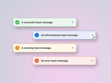 Toast Notification Designs Themes Templates And Downloadable Graphic