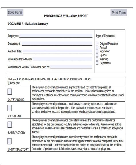 Free 8 Sample Job Evaluation Reports In Ms Word Pdf