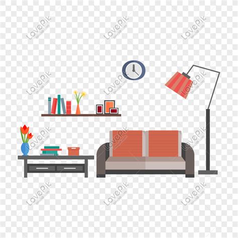 벡터 손으로 그린 만화 소파 Png 일러스트 무료 다운로드 Lovepik