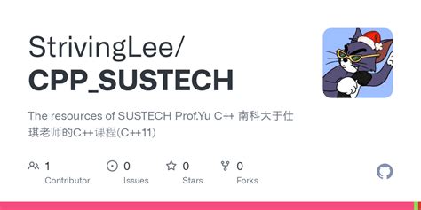 GitHub StrivingLee CPP SUSTECH The Resources Of SUSTECH Prof Yu C