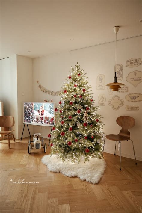 크리스마스트리 장식 바꾸기 화이트 Vs 레드 오너먼트 네이버 블로그