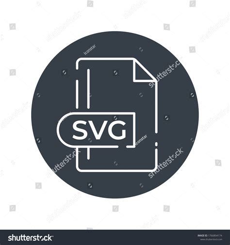 Svg File Format Icon Svg Extension Stock Vector Royalty Free Shutterstock
