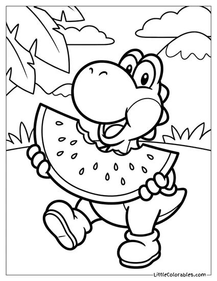 60 Yoshi Coloring Pages Free Printable Pdf