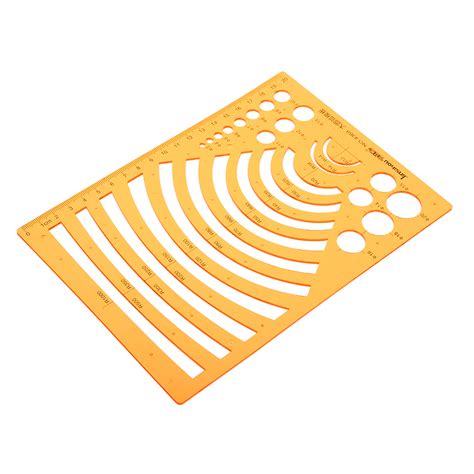 Round Circle Great Circular Arc Drawing Template Kt Soft Plastifc Ruler Drafting Design Stencil