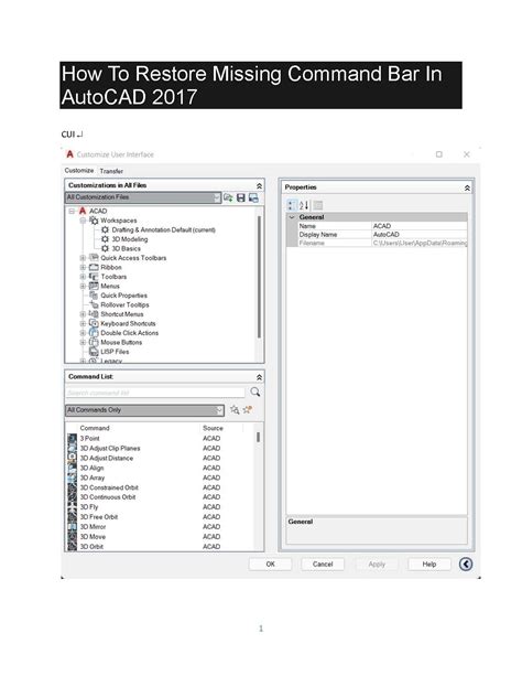 How To Restore Missing Command Construction Documents
