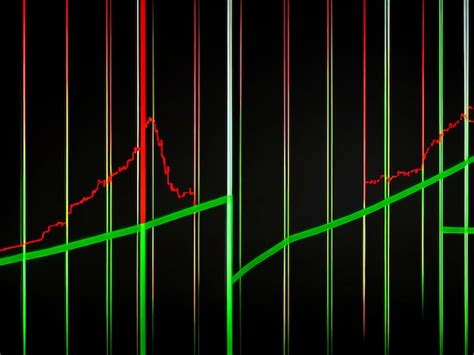 Premium Photo A Graph Line Going Up From Left To Right Left Part Of The Line Is Red And Right