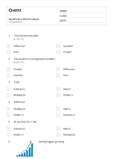 Mixed Operation Word Problems Worksheets For Th Grade On Quizizz Free Printable