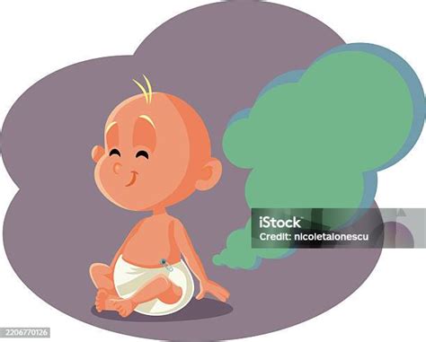 재미 있는 아기 방귀 느낌 가스 벡터 만화 일러스트 레이 션 방귀에 대한 스톡 벡터 아트 및 기타 이미지 방귀 일러스트레이션 가공의 인물 Istock