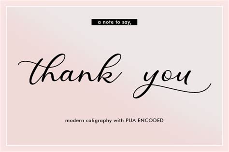 Thank You Font