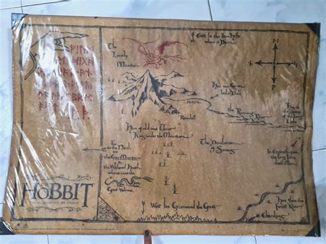 Hobbit Desolation Of Smaug Map Hobbies And Toys Memorabilia