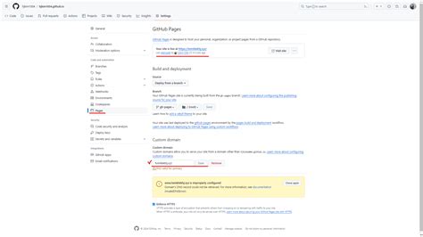 [portfolio] github pages custom domain with gabia