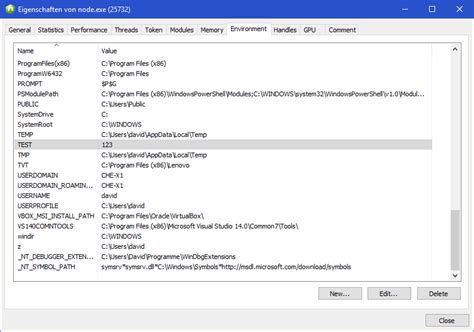 node js is reading and writing process env values synchronous
