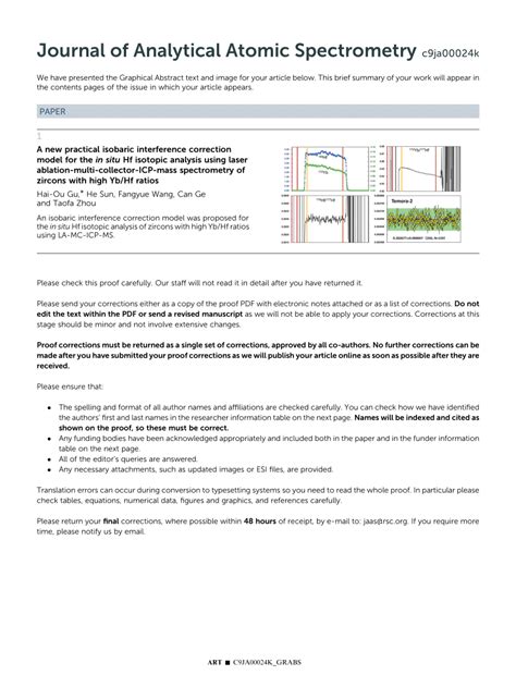 Pdf A New Practical Isobaric Interference Correction Model For In Situ Hf Isotopic Analysis