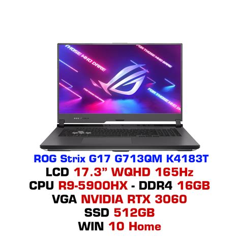 Laptop Gaming Asus ROG Strix G17 G713QM K4183T – GEARVN.COM