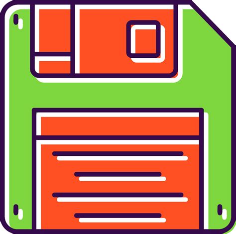 Floppy Disk Filled Icon Vector Art At Vecteezy