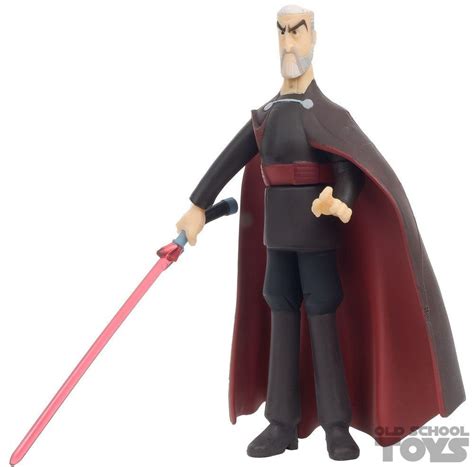 Star Wars Count Dooku Clone Wars Animated Compleet Old School Toys