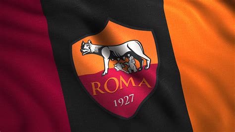Roma Flag Waving In Slow Motion Seamless Loop Motion Close Up Of