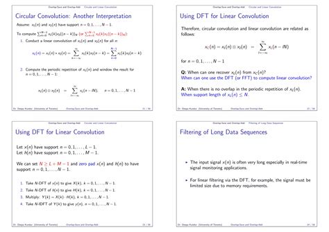 Overlap Add And Overlap Save Method Pdf Science