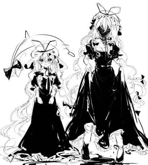 Yakumo Yukari Touhou Drawn By Sesmkun Danbooru