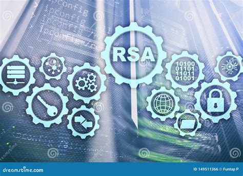 RSA Rivest Shamir Adleman Cryptosystem Cryptography And Network Security Stock Illustration