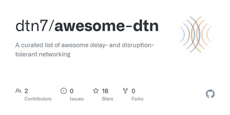 GitHub Dtn7 Awesome Dtn A Curated List Of Awesome Delay And