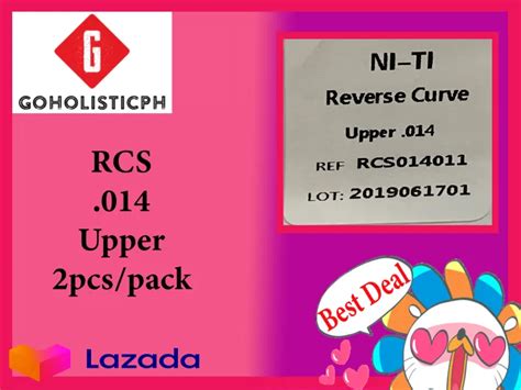 Reverse Curve Rcs Niti 14 Upper 2pcs Pack Goholistic Ph Lazada Ph