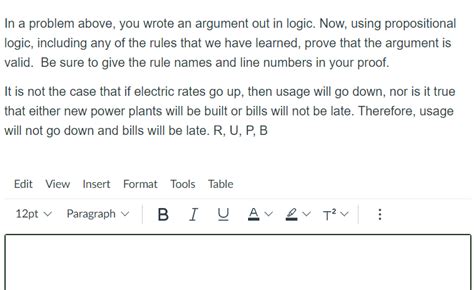 Solved Nrite The Argument Using Propositional Wffs Use The