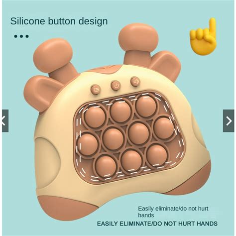 Pop It Elektronik Push Bubble Fidget Toys Pop It Game Console Elektrick Tekan Dan Main Konsol