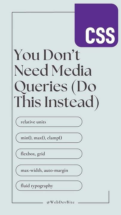 💫forget Media Queries Do This Instead 5 Css Tricks💫 Coding Programming Correctcoding