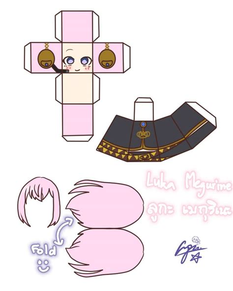 Luka Megurine Papercraft Em 2024