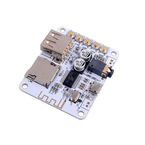 ماژول صوتی با ورودی های بلوتوث USB TF Card و پخش FM با خروجی AUX عصر الکترونیک