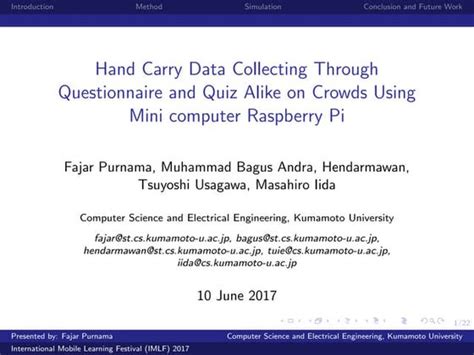 Incremental Synchronization Implementation On Survey Using Hand Carry Server Raspberry Pi Ppt