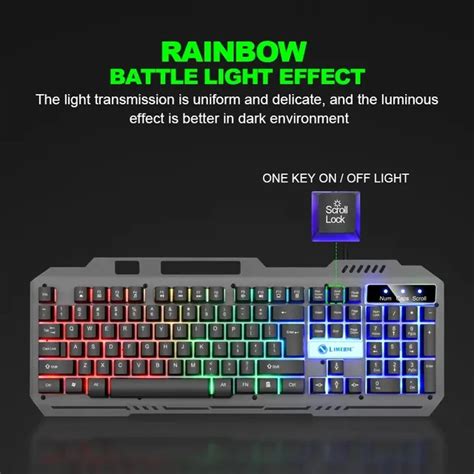 추천제품 Jp 2 Usb 유선 게이밍 키보드 Rgb 백라이트 키보드 사일런트 백라이트 게이밍 마우스 세트 사무실 Pc