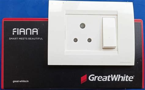 10a Great White Fiana Modular Switches 2m 1 Way At ₹ 320 Piece In Saran