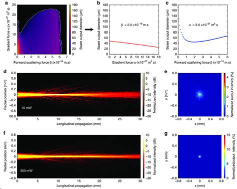 Simulations Of The Optical Force Induced Nonlinear Beam Dynamics In Download Scientific Diagram