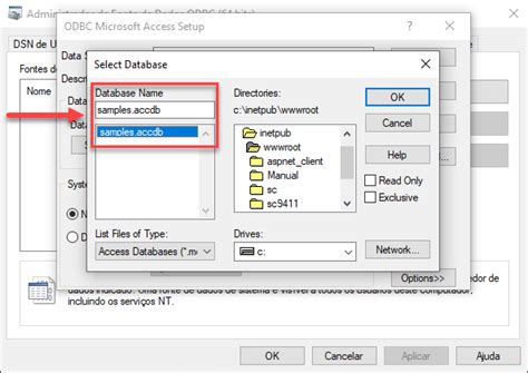Conexão Com Ms Access Odbc Documentação Scriptcase