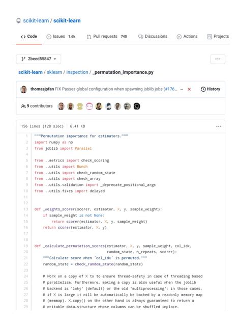 scikit learn permutation importance py at 38fba057 scikit learn
