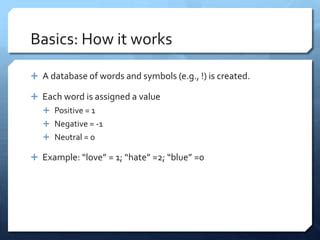Intro To Sentiment Analysis What It Is How To Conduct It And What Are Its Limitations Ppt