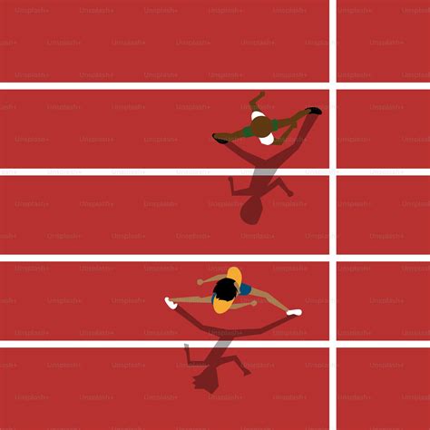 만화 캐릭터가 빨간 트랙을 달리고 있습니다 벡터 Unsplash의 달리기 이미지