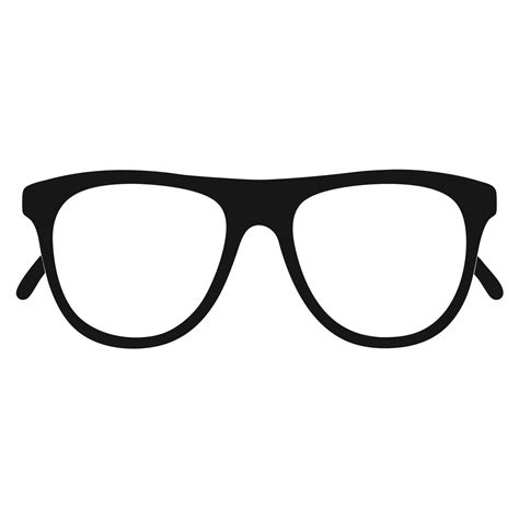 Silhouette Of Classic Black Spectacle Frames 66336870 Vector Art At Vecteezy