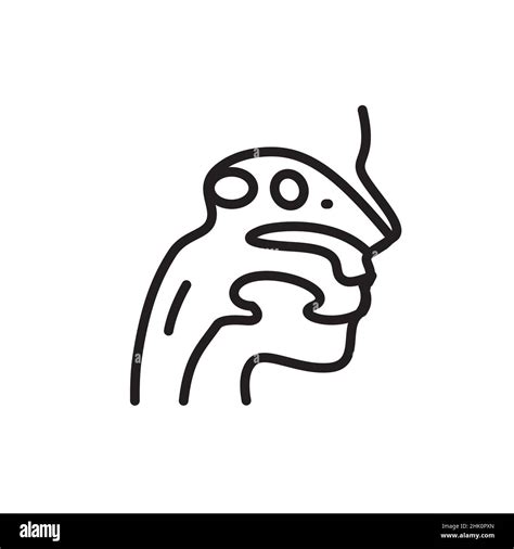 Sinusitis Color Line Icon Isolated Vector Element Outline Pictogram For Web Page Mobile App