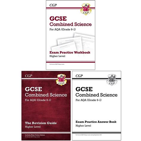 Gcse Combined Science Collection 3 Books Set Aqa Revision Guide Aqa Exam Practice Workbook