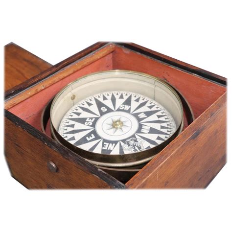 19th Century Boxed Ships Compass For Sale At 1stdibs